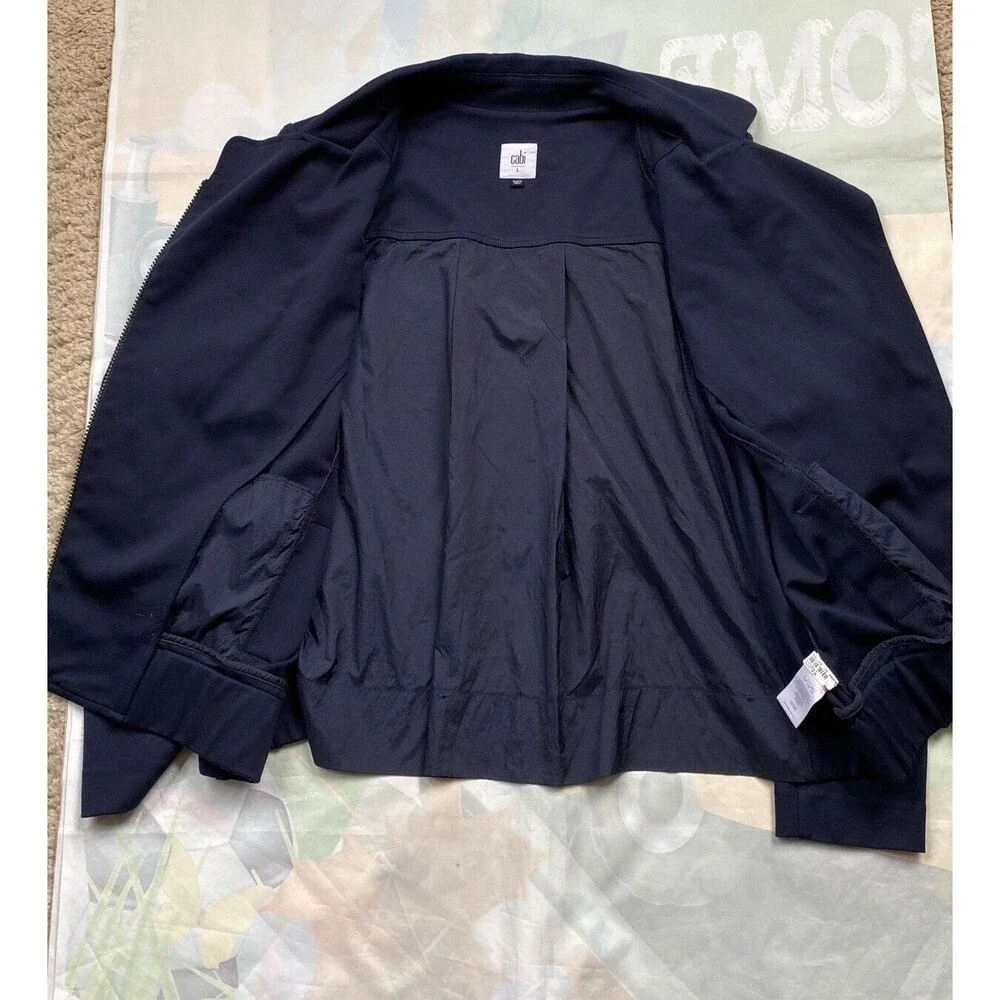 CAbi | Jackets & Coats | Cabi Women 5476 Chance Moto Bomber Jacket Sz L ...